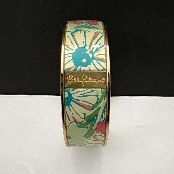 Lilly Pulitzer | Jewelry | Lilly Pulitzer Gold Tone Splish Splash Green ...